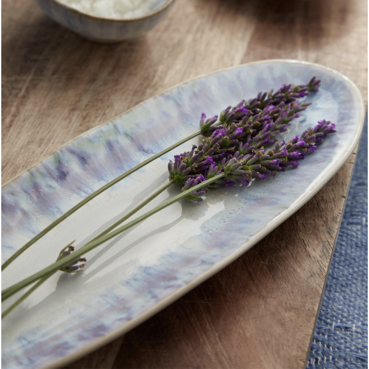 Platter Oval Brisa Blue — Peppercorn